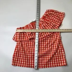 J. Crew | Tops | J Crew Top Womens 4 Poppy White Poplin Ruffle Flap One ...